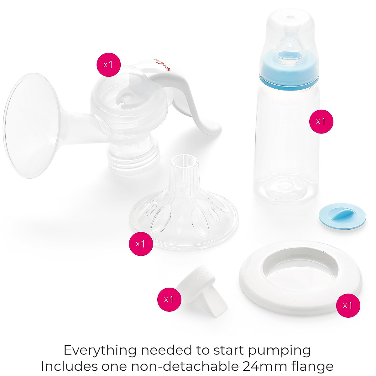 Spectra Manual Breast Pump - with Massager Insert
