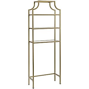 Crosley Furniture Aimee Space Saver, Gold