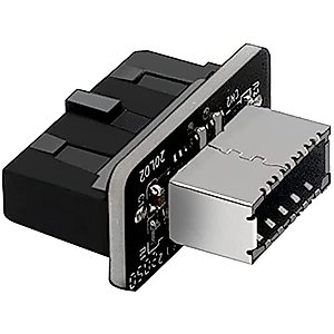 USB Front Panel Adapter,XCZZYB Vertical USB 3.1 Front Panel Socket Key-A Type-E to USB 3.0 20Pin Header Adapter