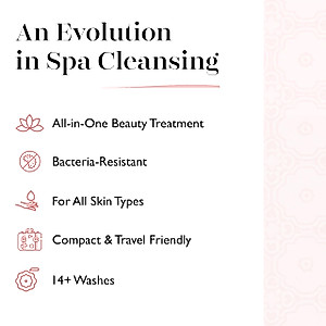 Spongelle French Lavender Wild Flower Buffer Body Scrubber | Bath & Shower Loofah for Women | Exfoliator with Body Wash Infused Sponge | 14+ uses