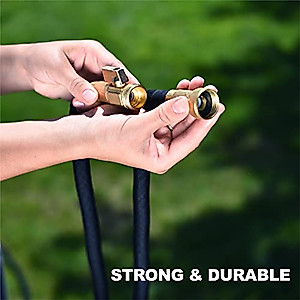 Nifty Grower Expandable Garden Hose 100FT - Hoses Expandable 100 FT Heavy Duty w/Double Latex Core - 100 Foot Hose w/Brass Fittings - Collapsible Hose 100FT