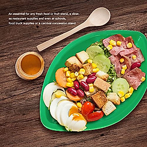 PowerTRC Reusable Snack Tray | Palm Leaf Design Candy, Snack, Or Dip Tray | Reusable Island Jungle Theme Decoration Platter (12 Packs)