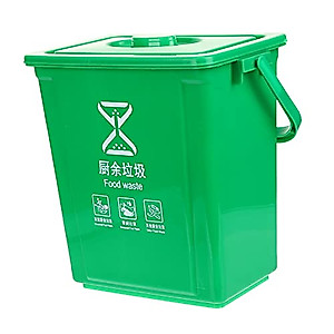 Cabilock Garbage Sorting Bin Outdoor Composting Bins Square Containers with Lids Indoor Composter Waste Paper Basket Food Waste Bin for Kitchen Indoor Compost Bin Compost Bucket Kitchen Bin