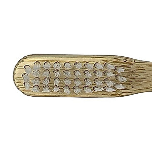 OraWellness Bamboo Toothbrush, Sustainable BrushEco Bass Toothbrush with 4 Rows, Biodegradable Wooden Toothbrush for Polishing Teeth, Removing Plaque, Healthy Mouth, Gums & Teeth, BPA Free, 3 Pack