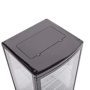 MAXX COLD MECR-32D 4-side Glass Two-Door Merchandiser, Countertop/Floor Refrigerator