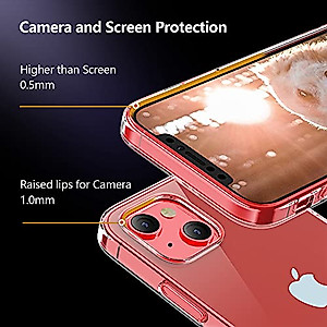EGALO Compatible with iPhone 13 Clear Case,Slim Thin Silicone Soft Skin Flexible TPU Lightweight Gel Rubber Anti-Scratches Shockproof Protective Cases Cover for iPhone 13,Crystal Clear