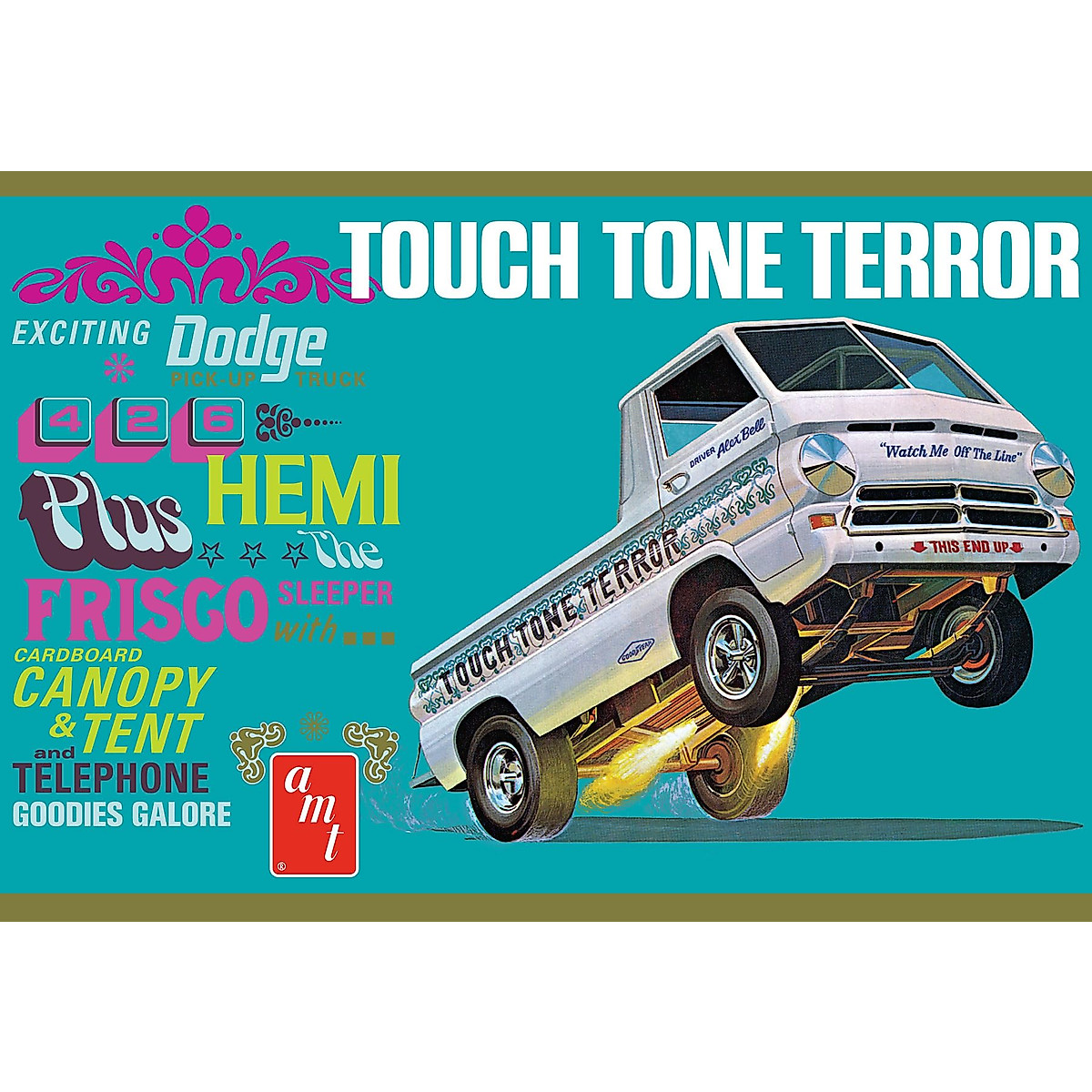 AMT 1966 Dodge A100 Pickup Touch Tone Terror 1:25 Scale Model Kit