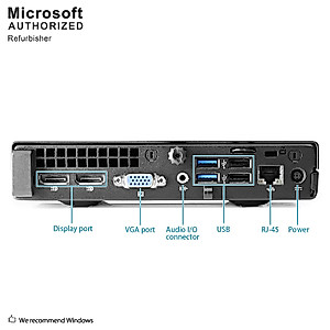 HP EliteDesk 705 G1 Mini AMD 3.1 GHz Desktop, 8GB RAM, Windows 10 Pro (Certified Refurbished)