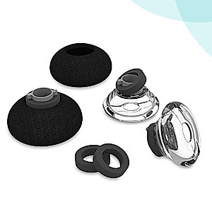3X Ear Tips Replacement for Plantronics Voyager Legend Headset,Ultra Comfort Silicone Eartips+in Ear Foam Compatible with Poly Voyager 5200 Series Earphone-Medium