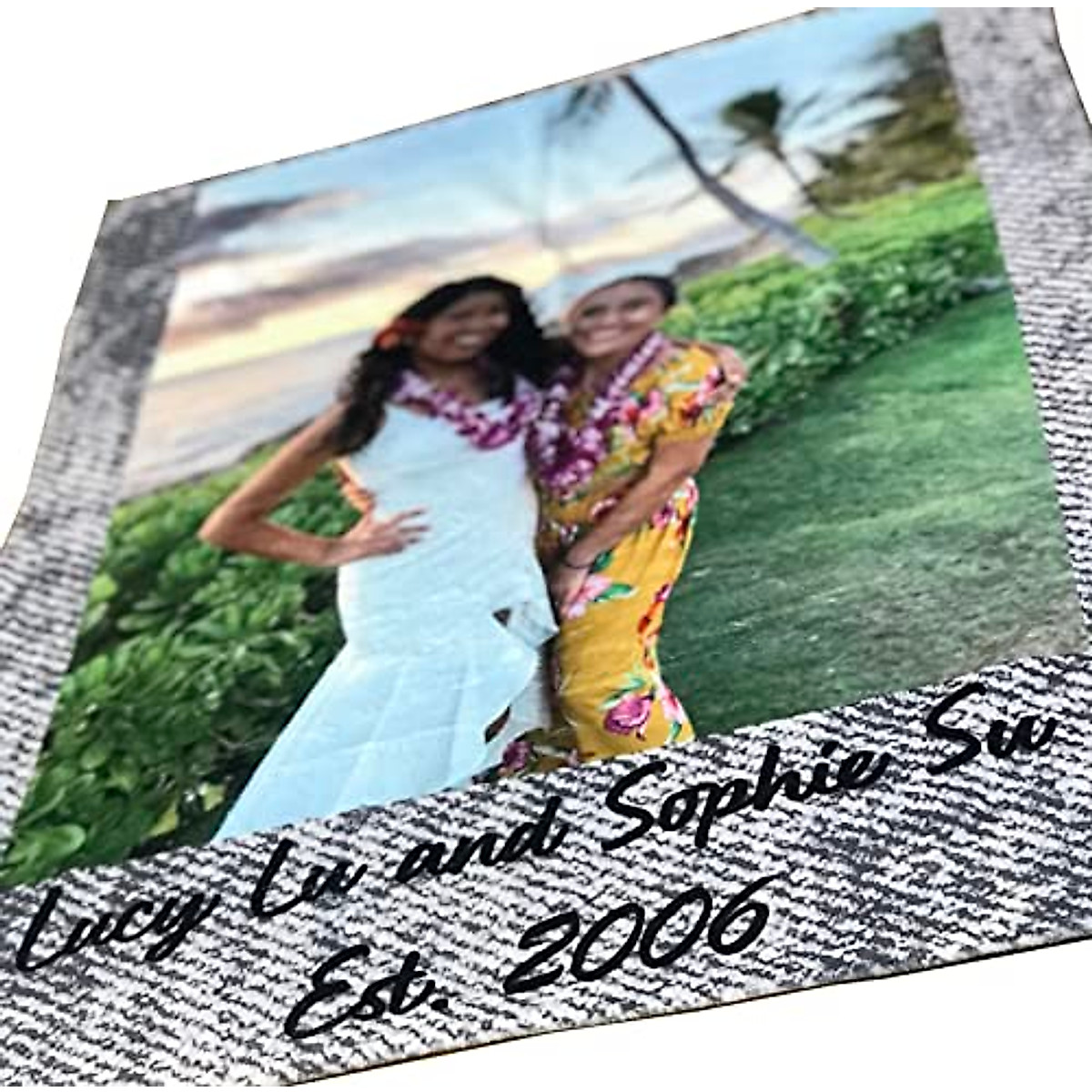 Customized Blankets with Photos – Personalized Photo Blankets for Family, Birthday, Anniversary – Soft Fleece Picture Collage Blanket (Best Dad Ever)