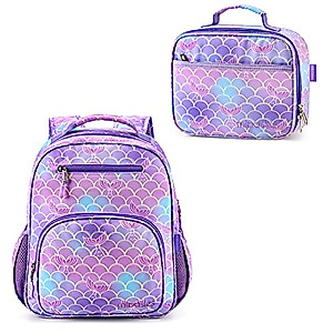 mibasies Mermaid Lunch Bag and Backpack for Girls
