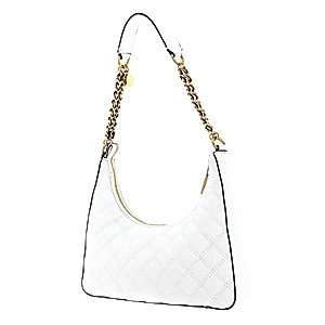 GUESS Giully Top Zip Shoulder Bag, White