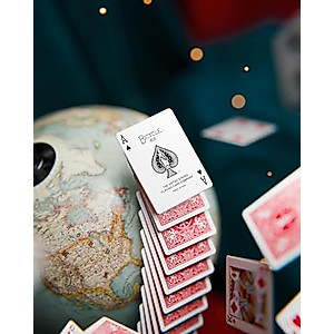 Bicycle Rider Back Playing Cards, Standard Index, Poker Cards, Premium Playing Cards, Red & Blue, 2 Count (Pack of 1)