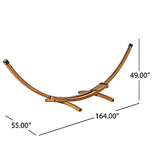 Christopher Knight Home Richardson Larch Hammock Base (Base Only), Teak