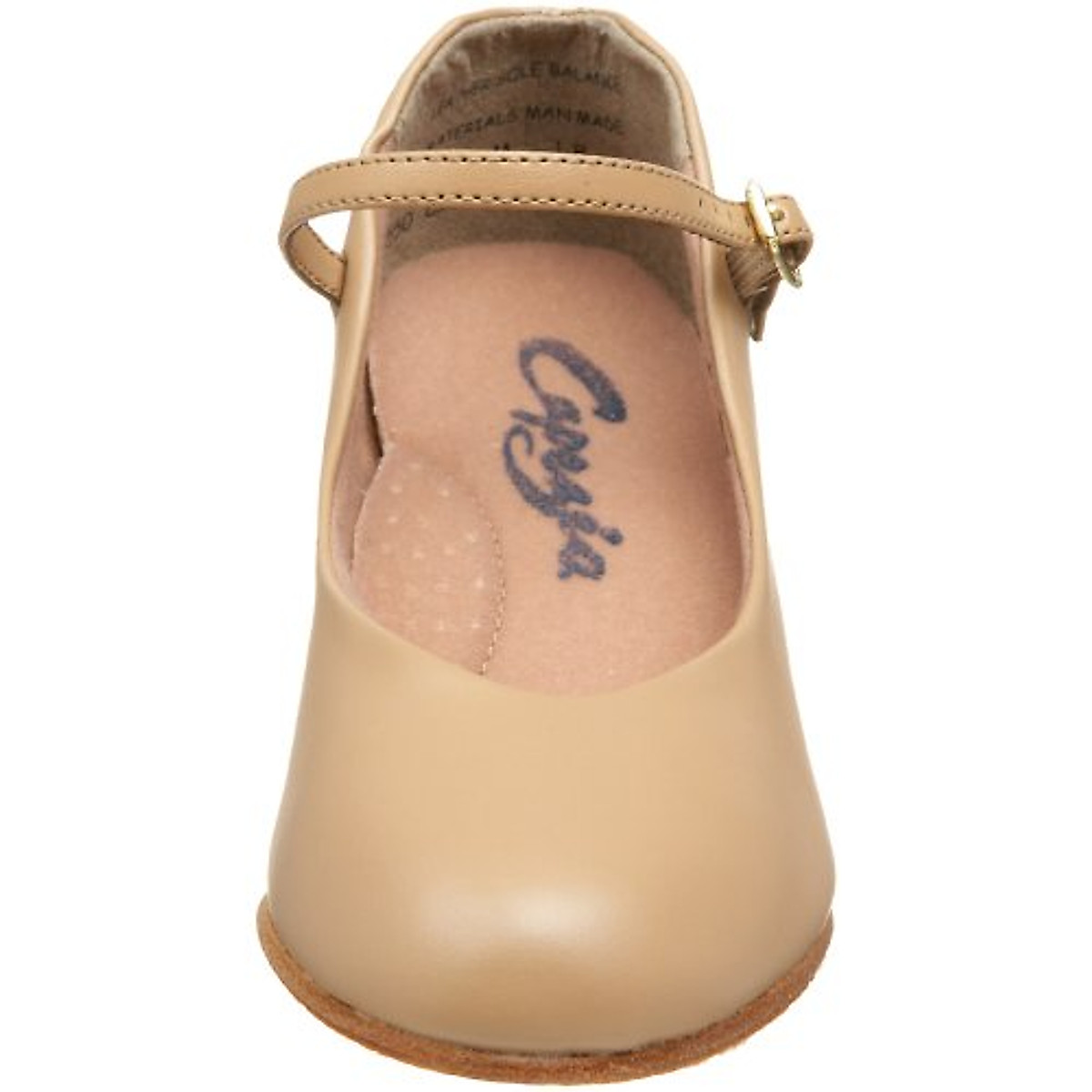 Capezio Women's Jr. Footlight Character Shoe,Caramel,7.5 W US