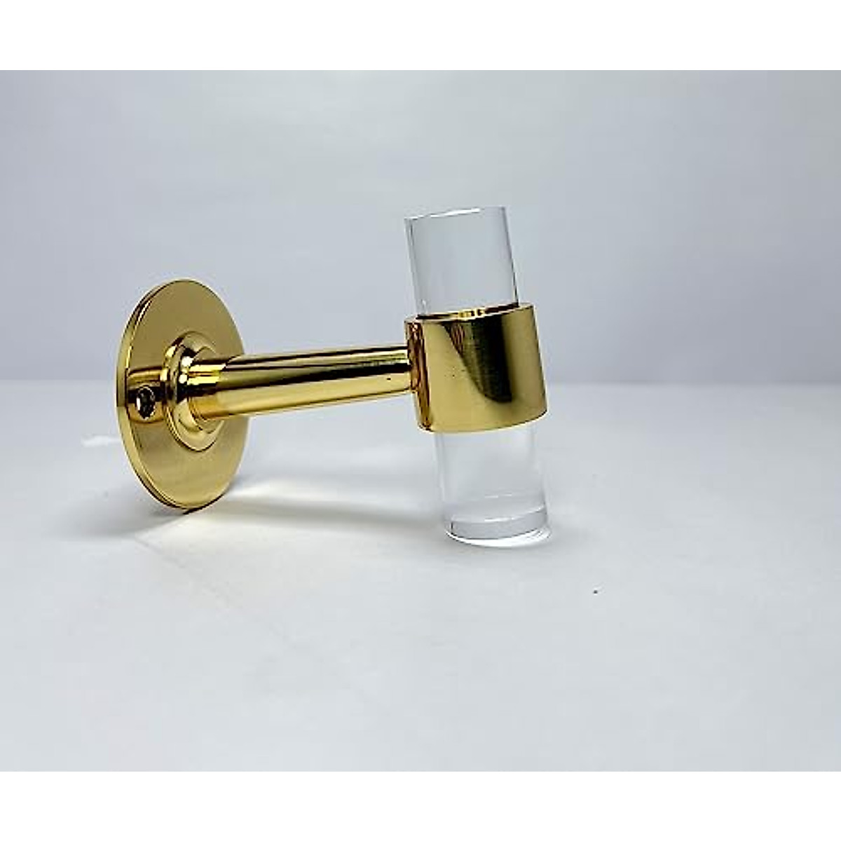 Morco Deco Brass Lucite Robe Hook Handmade Bathroom Kithcen Towel Hook Lucite Brass Coat Hook Hangers Storage Hook (Polished Brass)