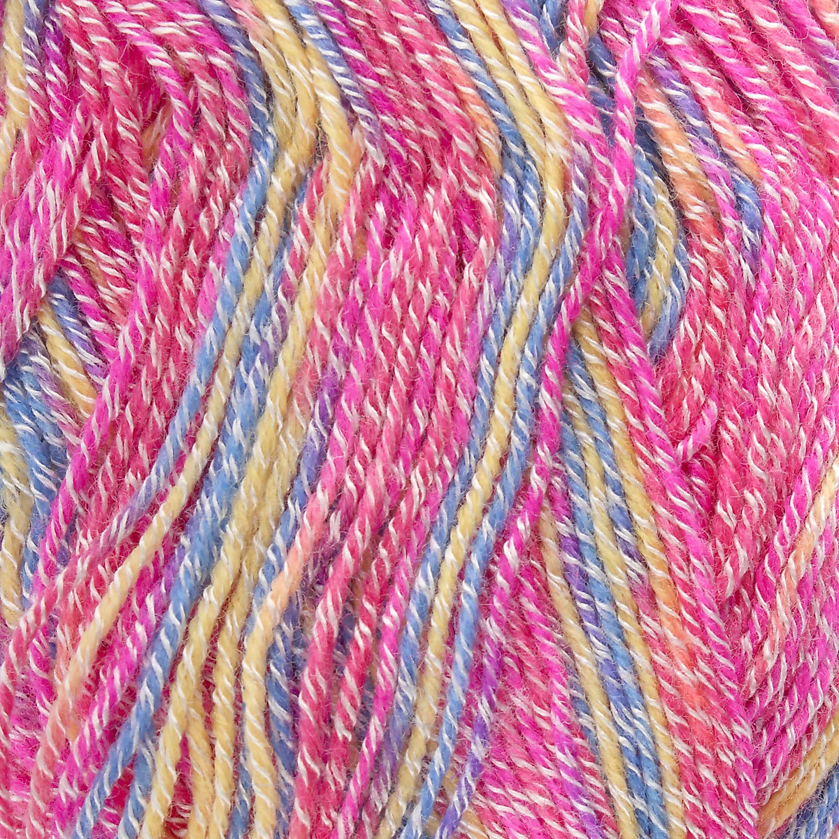 JubileeYarn Soft and Slim Yarn - Baby Weight Rayon from Bamboo Wool Blend - 50g/Skein - Cotton Candy - 2 Skeins