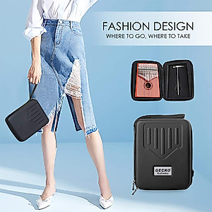 TONGYONG Gecko Kalimba Thumb Piano 17 Keys, Mahogany Wood Portable Mbira Sanza Finger Piano Mini, with Tune Hammer and Songbook, Musical Inruments for Kids Adult Beginners