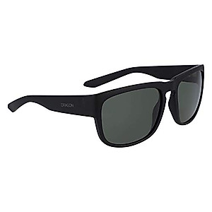 Dragon Men's Rune Rectangular Sunglasses, Matte Black/G15, 58 mm