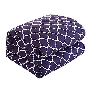 Chic Home 3 Piece Brooklyn Duvet Cover Set, Queen, Plum