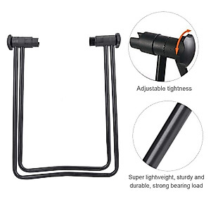 Bicycle Stand, Thin Wall Steel Foldable Bicycle Stand Tube Bike Kickstand Support U Shape Repair Stand, for Mountain Bike Cycling Foot Rack Parking Frame Bracket Equipment