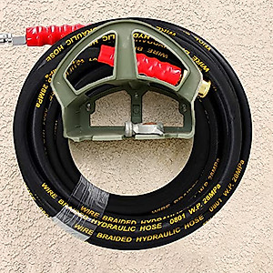 Xiny Tool 50FT Pressure Washer Hose with 3/8" Quick Connect, 4000 PSI High Tensile Wire Braided Power Washer Hose for Cars, Swimming Pool, Floors