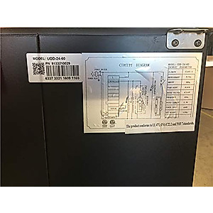 cooler depot Beer Keg Dispenser Kegerator 48" Commercial Refrigerator double Tap Black, Two Half Keg One Tower