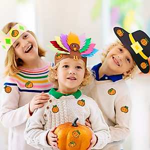 400 Pcs Pumpkins Dazzle Stickers Glitter Pumpkins Stickers Fall Stickers Cute Thanksgiving Stickers Autumn Stickers Pumpkin Decals for Scrapbooking Kids Decor Thanksgiving Bulletin Board Decorations