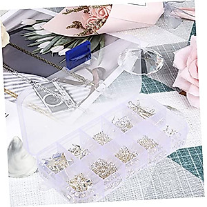 Abaodam 5 Boxes Earring Accessories Earring Making Finding Earring Hook Kit Earring Kits DIY Earrings Kit Ornament Hooks Jewelry Making Kits Earring Backs Replacements Manual Metal Plug