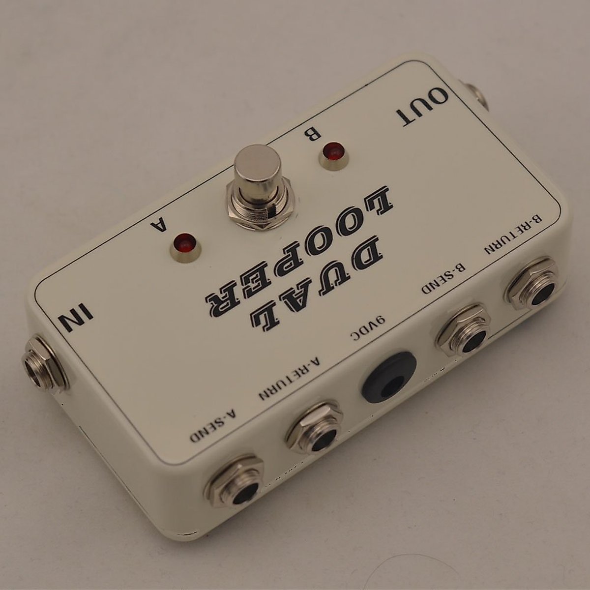 New True-Bypass Looper Effect Pedal Guitar Effect Pedal Looper Switcher true bypass guitar pedal White dual Loop switch
