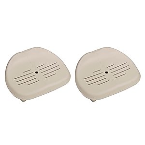 Intex 28502E PureSpa Non-Slip Removable Contoured Seat for Inflatable Hot Tub Spa Accessory with Adjustable Heights, Tan, (2 Pack)