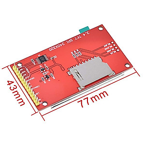 HiLetgo 2.4" SPI TFT LCD Display 2.4 Inch ILI9341 Touch Panel LCD ILI9341 240x320 5V 3.3V