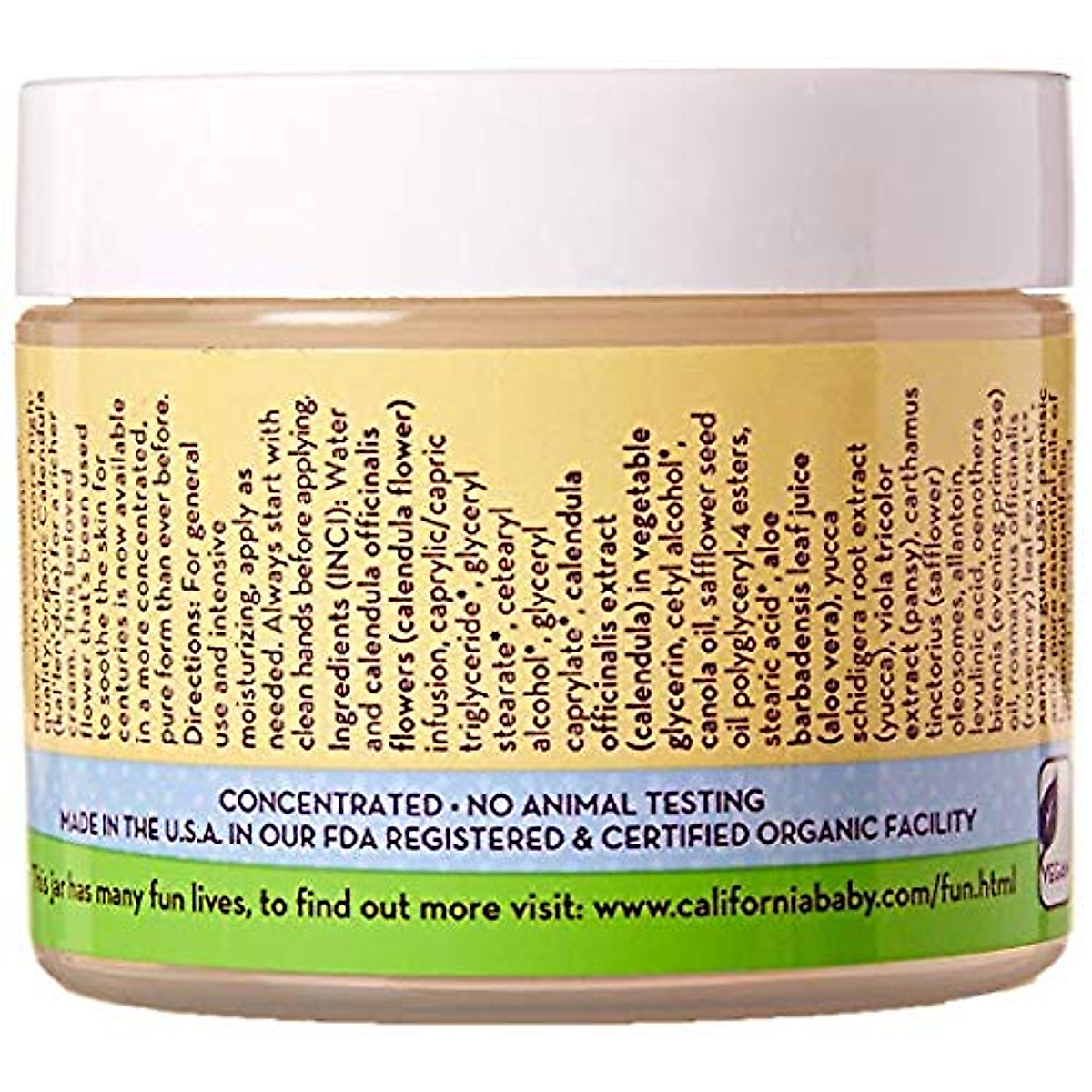 California Baby Calendula Cream 2 oz / 57 g