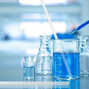 iplusmile 3Pcs Glass Stir Sticks 8 inch Length, Stir Rod Mixing Tools with Both Ends Round for Lab Kitchen Science