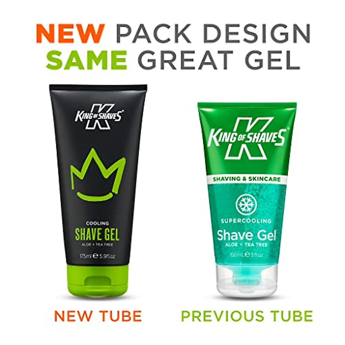 King of Shaves Cooling Aloe Vera Low Foam Shaving Gel for Men 175ml