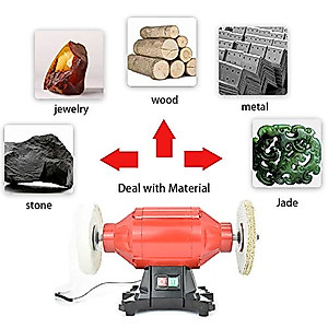 Extra Thick 10 inch Fine Cotton Buffing Polishing Wheel （70 Ply） for Bench Grinder with 3/4'' Arbor Hole,1 Pack