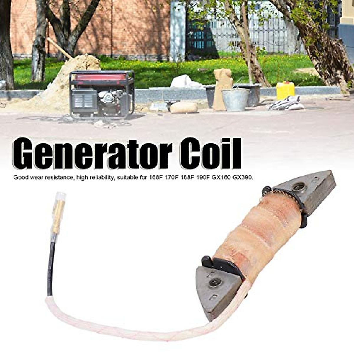 Generator Charging Coil,2PCS 24V Charging Coil Fit for 168F 170F 188F 190F GX160 GX390 Gasoline Generator Parts Portable Power