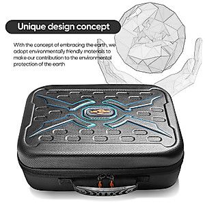 SARLAR Fashion Travel Protective Case for Oculus Meta Quest 3S/Quest 3/Quest 2/Vision Pro VR Gaming Headset and Touch Controllers Accessories Carrying Bag,Include Lens Protection Cover