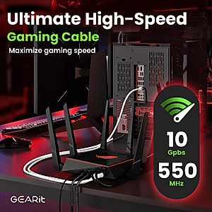 GearIT Cat6 Outdoor Ethernet Cable (200ft) 23AWG Pure Copper, FTP, LLDPE, Waterproof, Direct Burial, In-Ground, UV Resistant, POE, Network, LAN, Internet, Cat 6, Cat6 Cable - 200 Feet