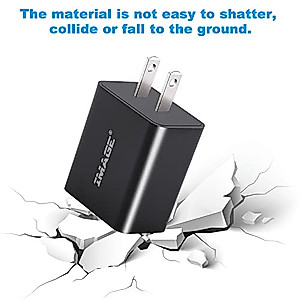 USB Charger, IMAGE 2 Packs USB Travel Charger with Dual Port, 5V/2A 10W Output Power, UL Approval Charger Adapter for Most USB Equipment