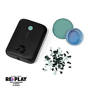 Nimble Champ 5K Portable Charger, 15W USB-C Fast Charging Power Bank Compatible with iPhone, iPad, Android and More, Made from Recycled Plastic
