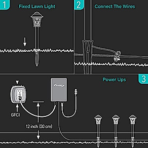 Malibu Lights Outdoor Low Voltage Landscape Path Lights LED Garden Pathway Light 0.8W Warm White Lights for Lawn, Yard, Patio 8405-9112-01