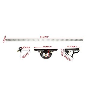 Combination Square 600mm Metal Adjustable Combination Square Right Angle Ruler Engineer Measuring Tool with Square Head