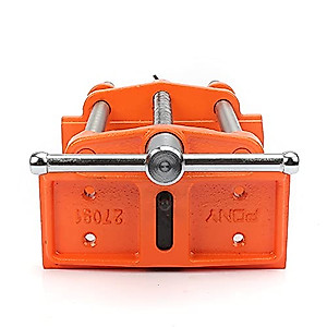 Pony Jorgensen 27091 Medium Duty Woodworker's Vise, Orange, Grey, 9-Inch By 7-Inch