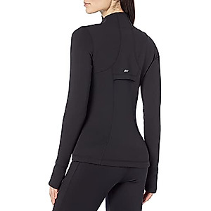 Amazon Essentials Women's Active Sweat Zip Through Jacket, Black, XX-Large