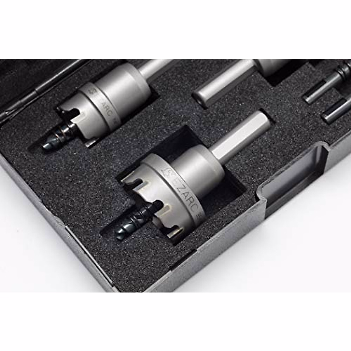 EZARC Carbide Hole Saw Kit, 3 Piece Carbide Tipped Hole Cutter with Pilot Drill bit for Hard Metal, Stainless Steel, Iron, Aluminum, Alloy