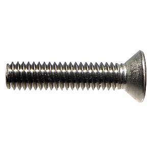 1/4-20 x 1" Flat Head Machine Screws, Phillips Drive, Stainless Steel 18-8, Full Thread, Bright Finish, Machine Thread, Quantity 50 by Fastenere