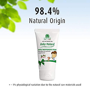 Natura House Baby Natural Gentle Moisturizing Cream - Light Scent – Baby Moisturizer with Shea Butter, Almond Oil, Palm Butter, Vitamins - Made in Italy – Hypoallergenic, Dermatologist Tested, 1.69 oz