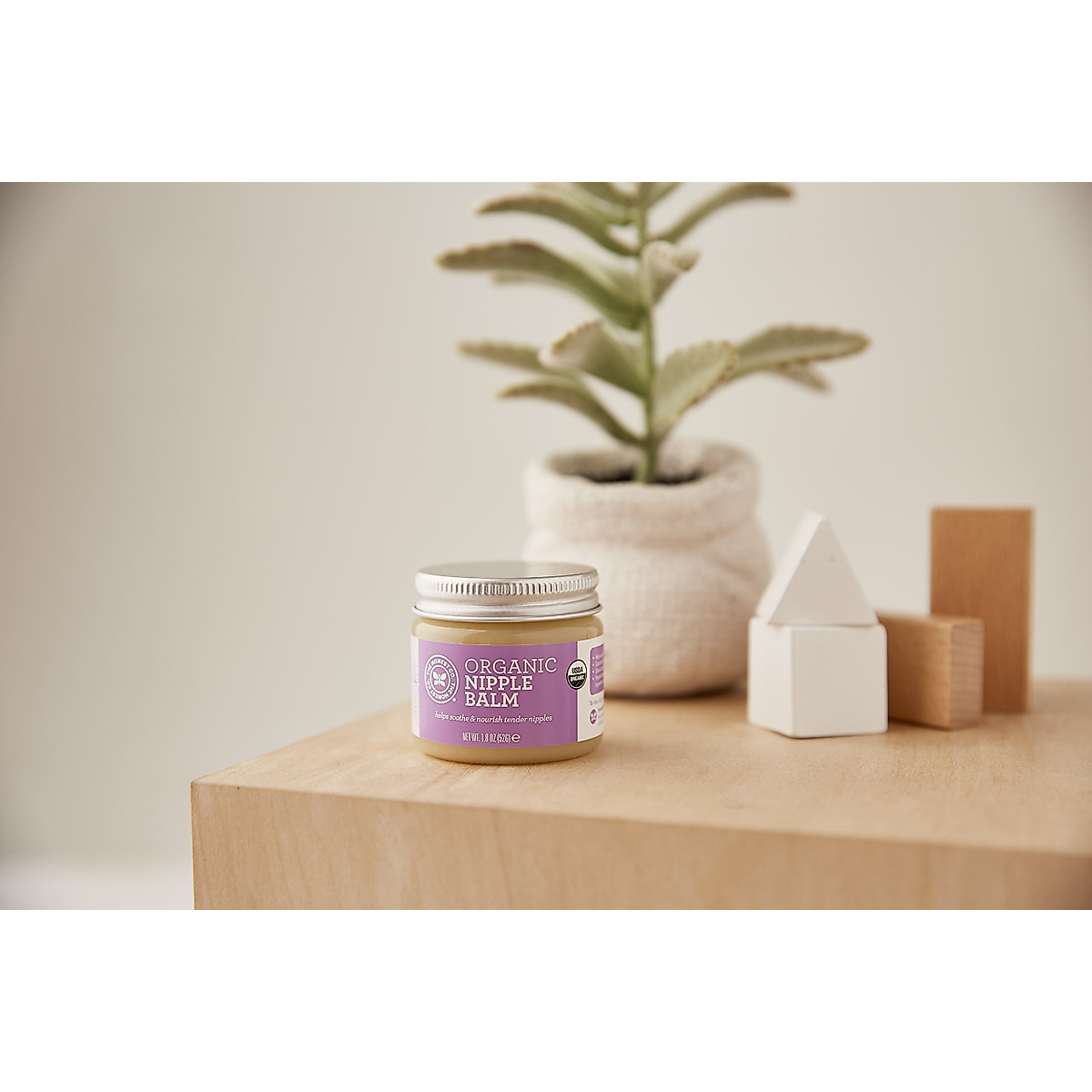 The Honest Company Organic Nipple Balm | USDA Certified Organic | Hypoallergenic | Paraben Free | Shea Butter & Tamanu Oils | Safe for Nursing Moms | 1.8 Ounces