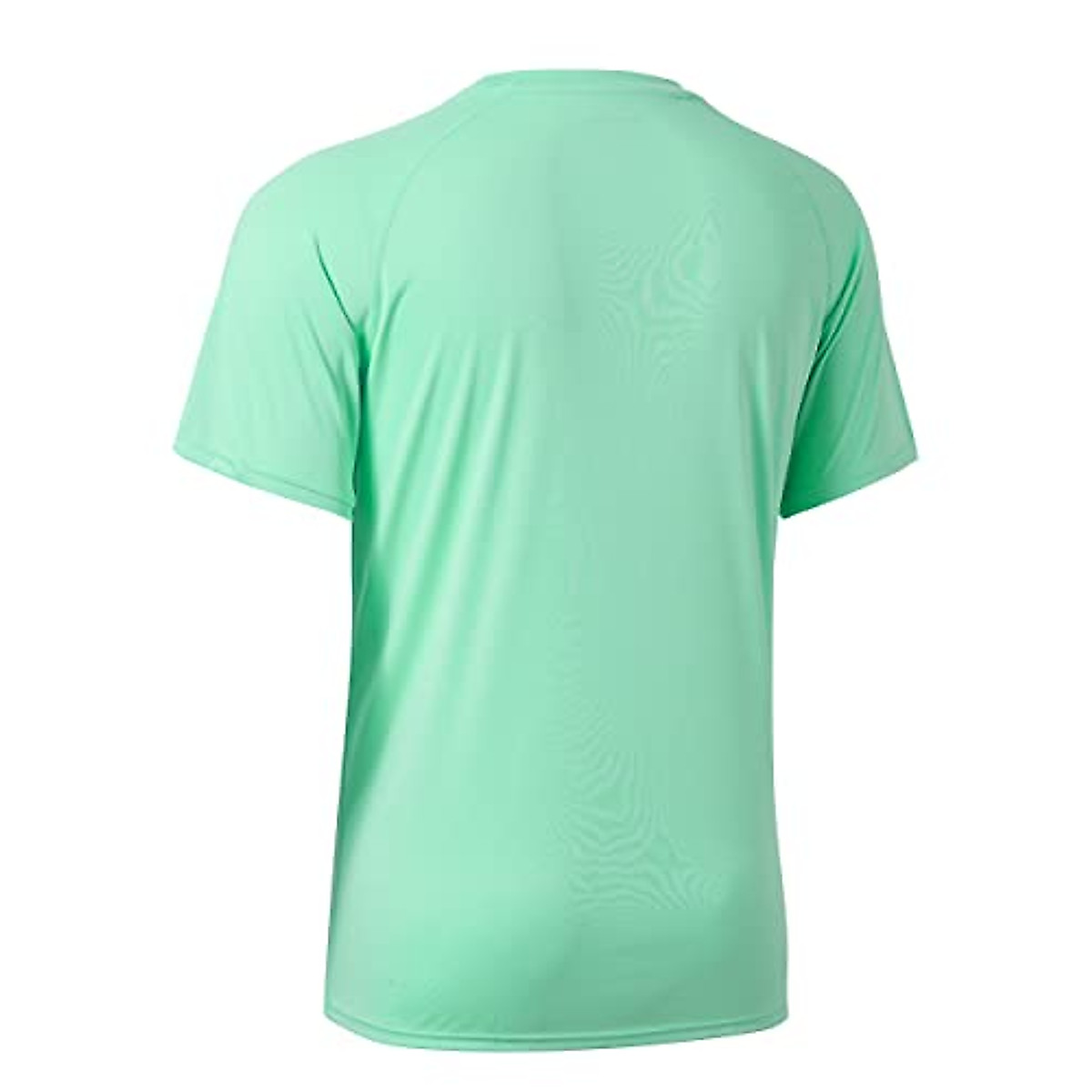 Willit Men's UPF 50+ Sun Protection Shirt Rashguard Swim Shirt Short Sleeve SPF Quick Dry Fishing Shirt Light Green 2XL